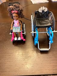 Amazon.com: Barbie Chelsea Doll & Wheelchair with Moving Wheels, Ramp ...