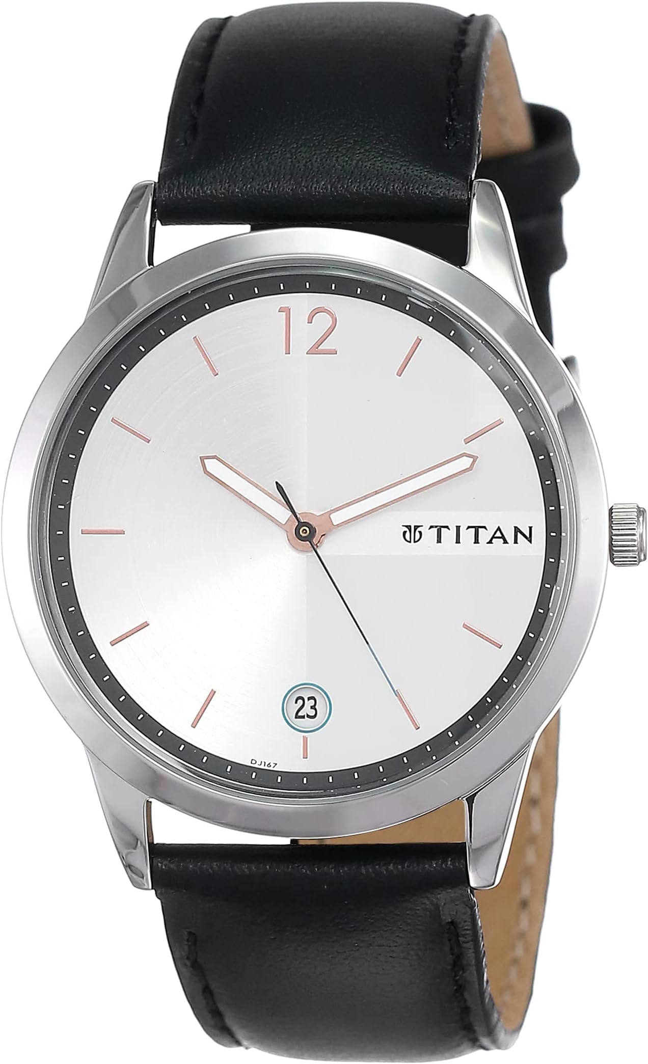 Titan Men Leather Neo Analog White Dial Watch-Nm1806Sl01 / Nl1806Sl01 ...
