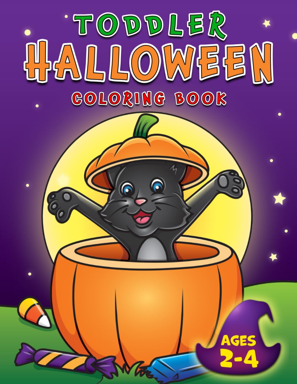 Toddler Halloween Coloring Book: For Kids Ages 2-4, Fun Halloween ...