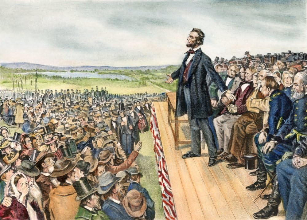 Amazon.com: Gettysburg Address 1863 NlincolnS Address At The Dedication ...