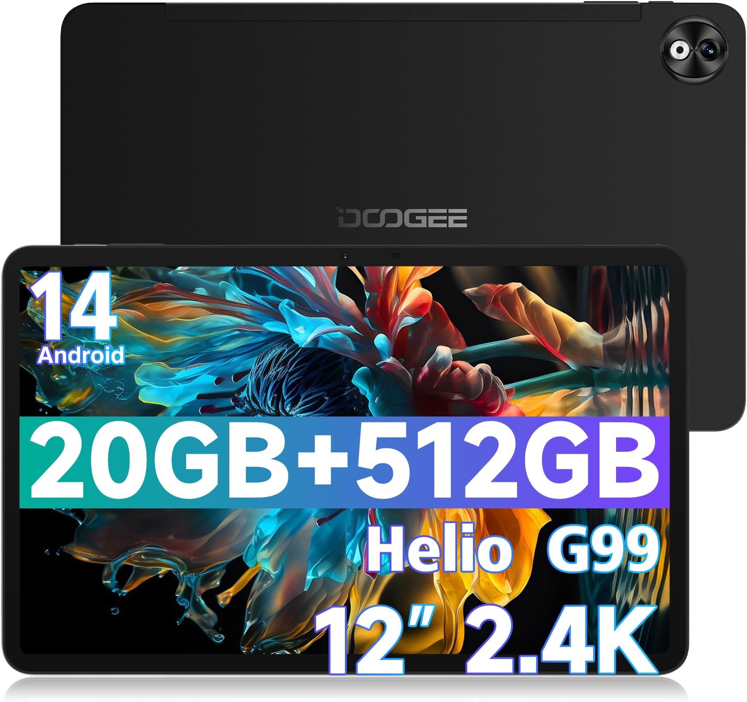 Amazon.com : DOOGEE T36(2025) Android 15 Tablet,12 inch Tablet 20GB ...