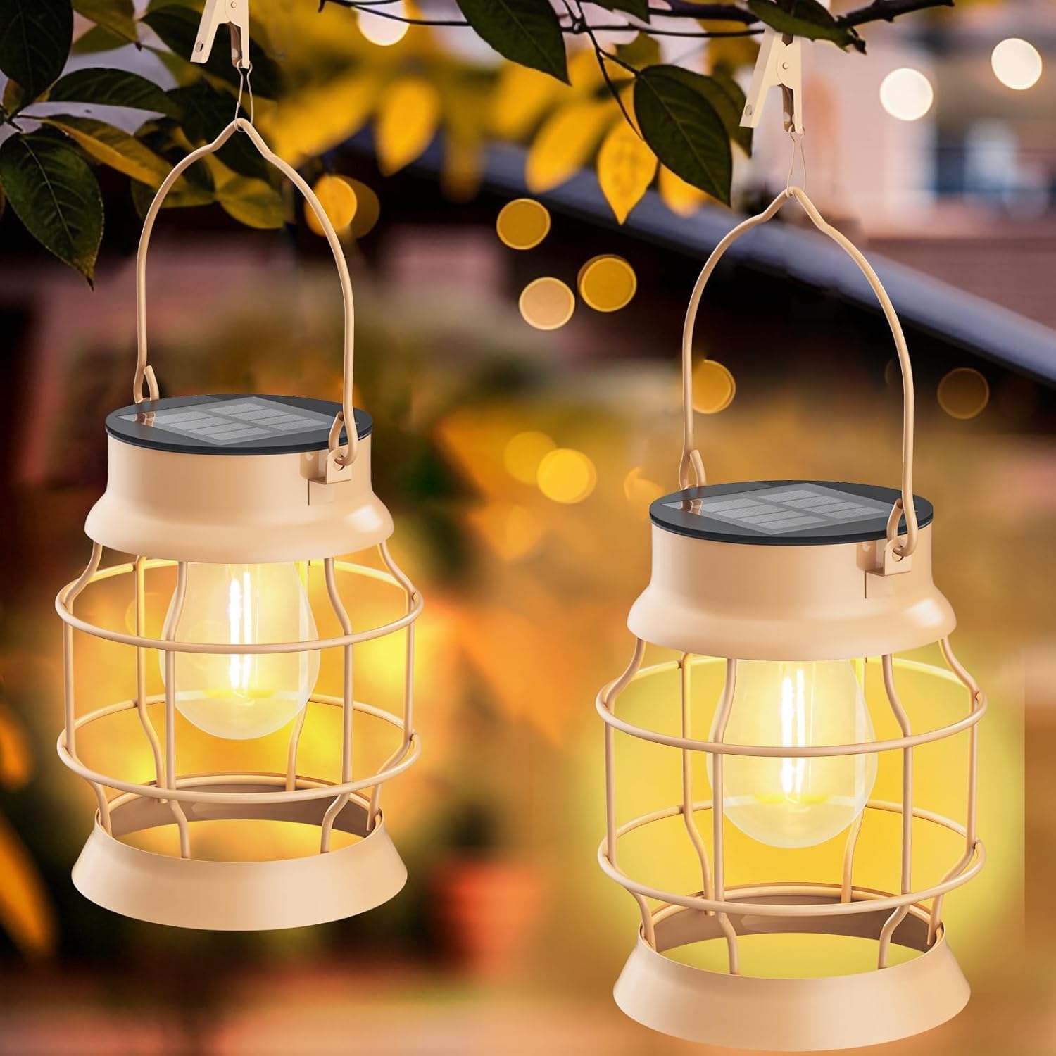 Amazon.com: Solarbaby Lanterns Outdoor,Metal Hanging Lanterns Outdoor ...