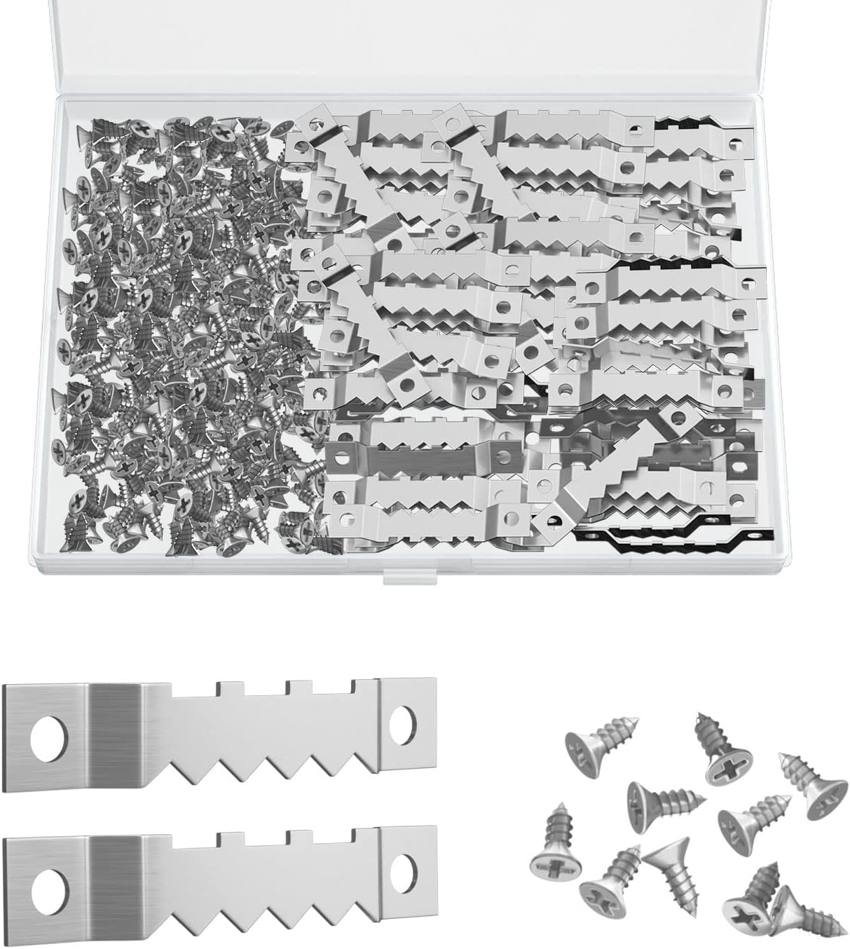 Small Sawtooth Picture Hangers - 60 Pack Picture Hanging Hardware ...