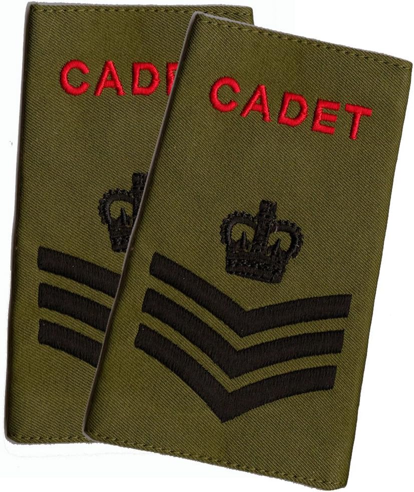 Contact Left Embroidery Official CADET Staff Sergeant Pair of ACF/CCF ...