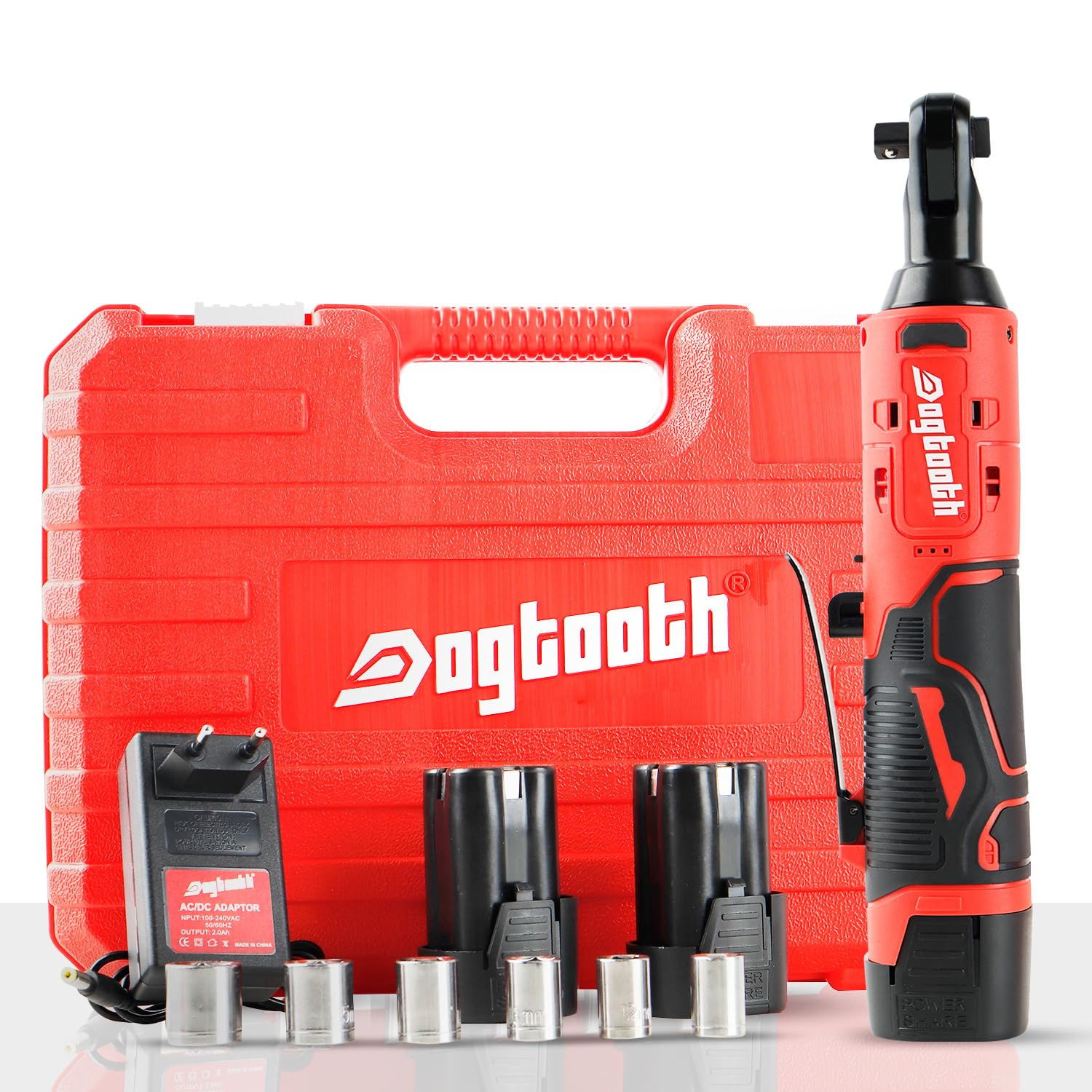 DOGTOOTH Cordless Electric Ratchet Wrench Set,Brushless,Variable Speed ...