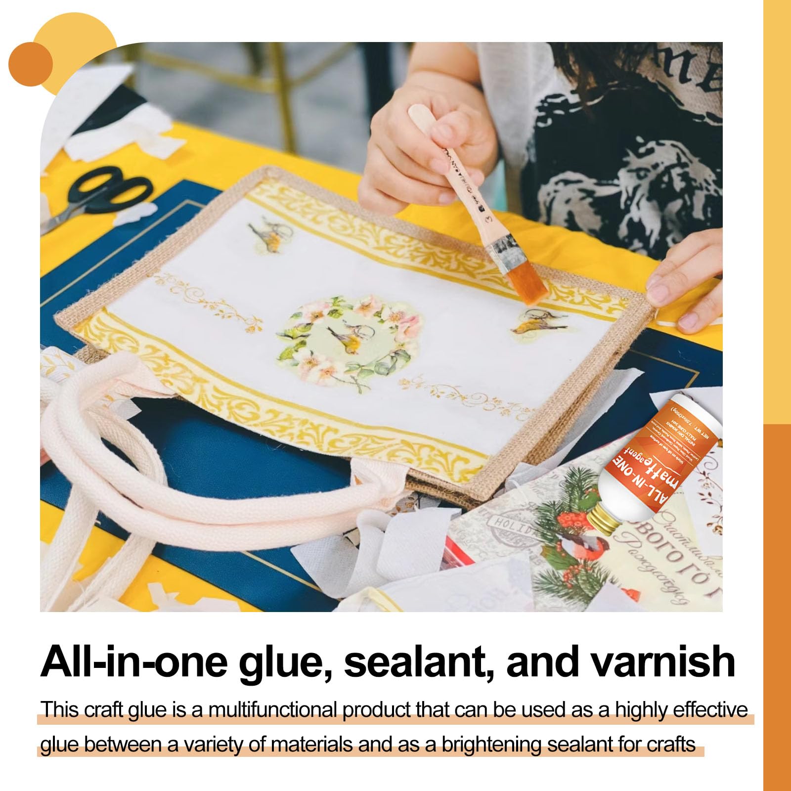 Snapklik.com : Craft Glue, 200ml Matte Effect All Purpose Glue, All-in ...