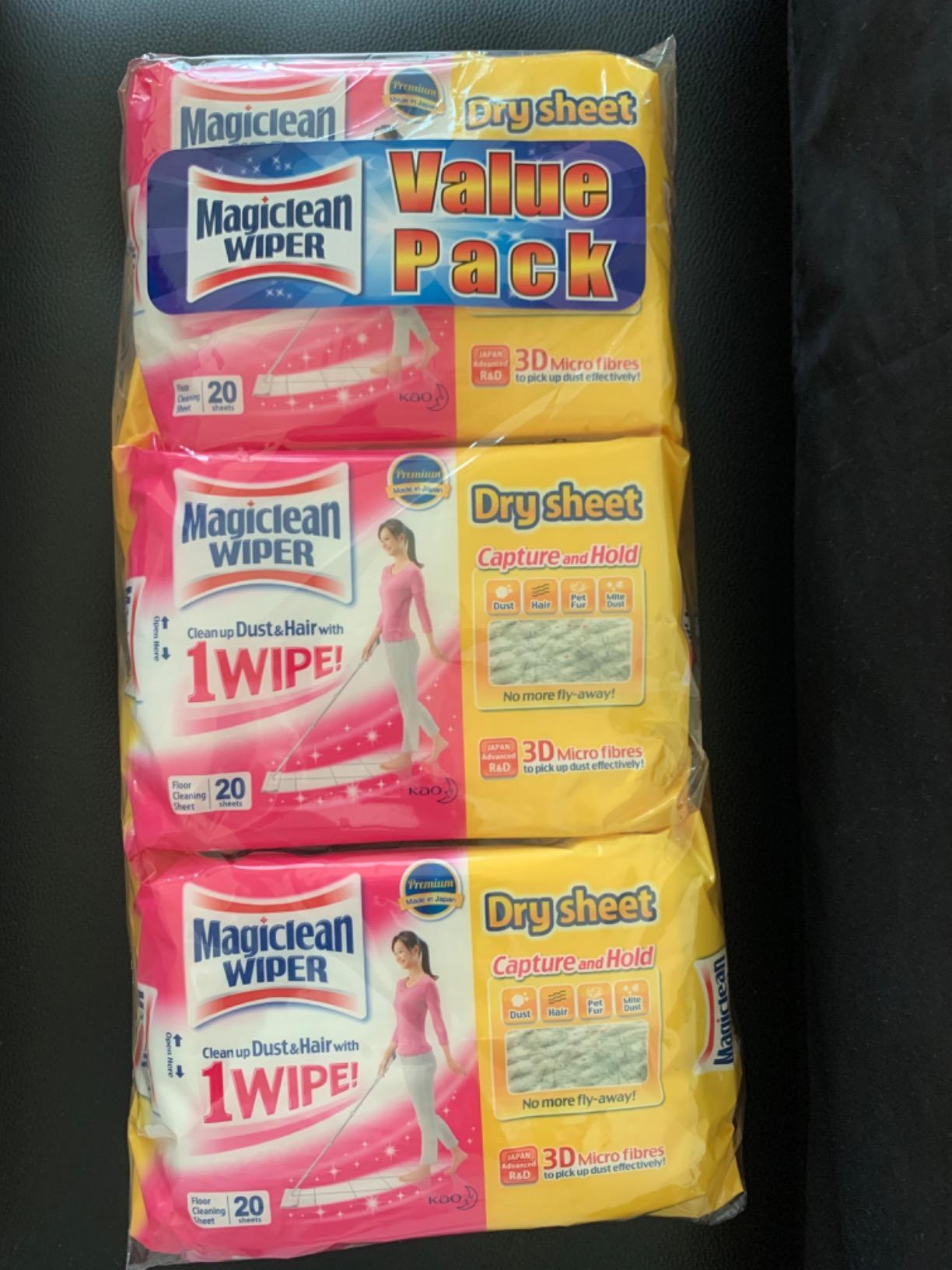 MAGICLEAN Wiper Dry Sheets, 40ct : Amazon.sg: Home