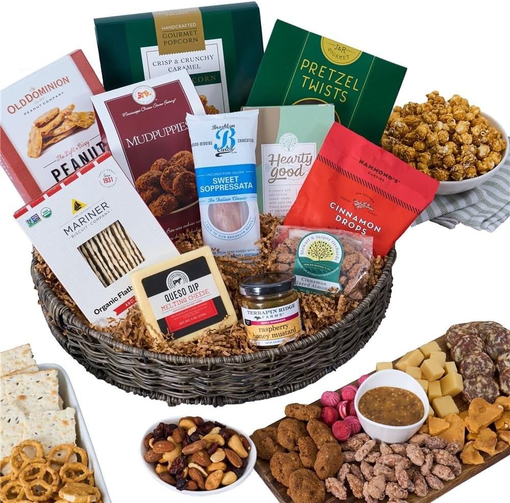 Amazon.com : Snack & Chocolate Gift Basket Deluxe - Gourmet Food Gift ...