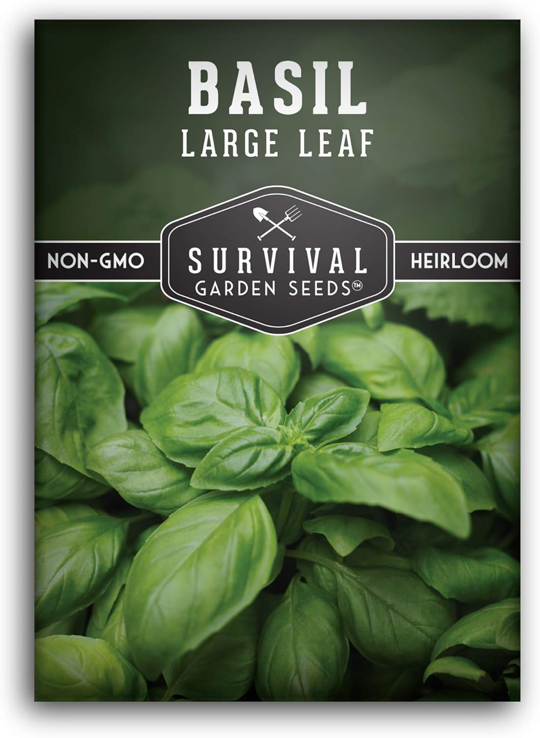 Amazon.com : Survival Garden Seeds - Large Leaf Basil Seed for Planting ...