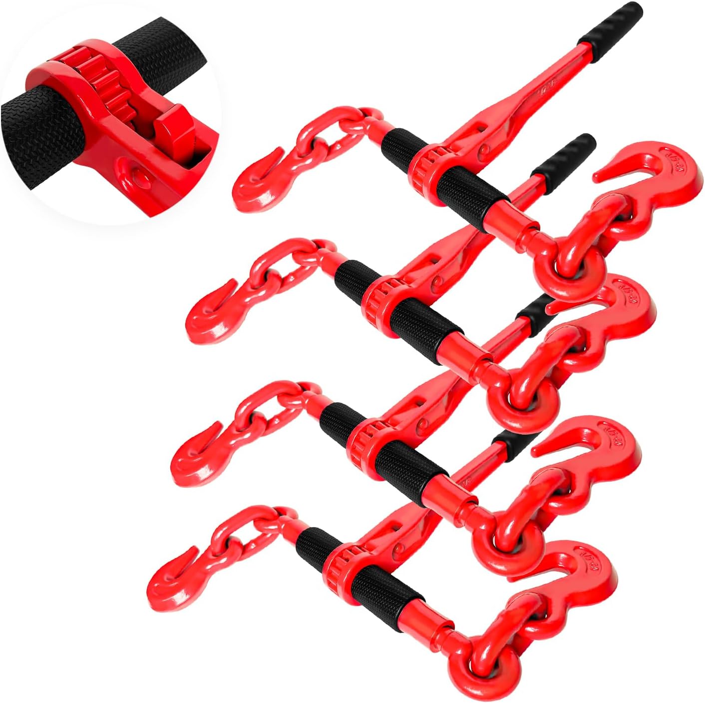 Amazon.com: YATOINTO Ratchet Chain Binders 1/2'' - 5/8‘’ | 4 Pack Load ...