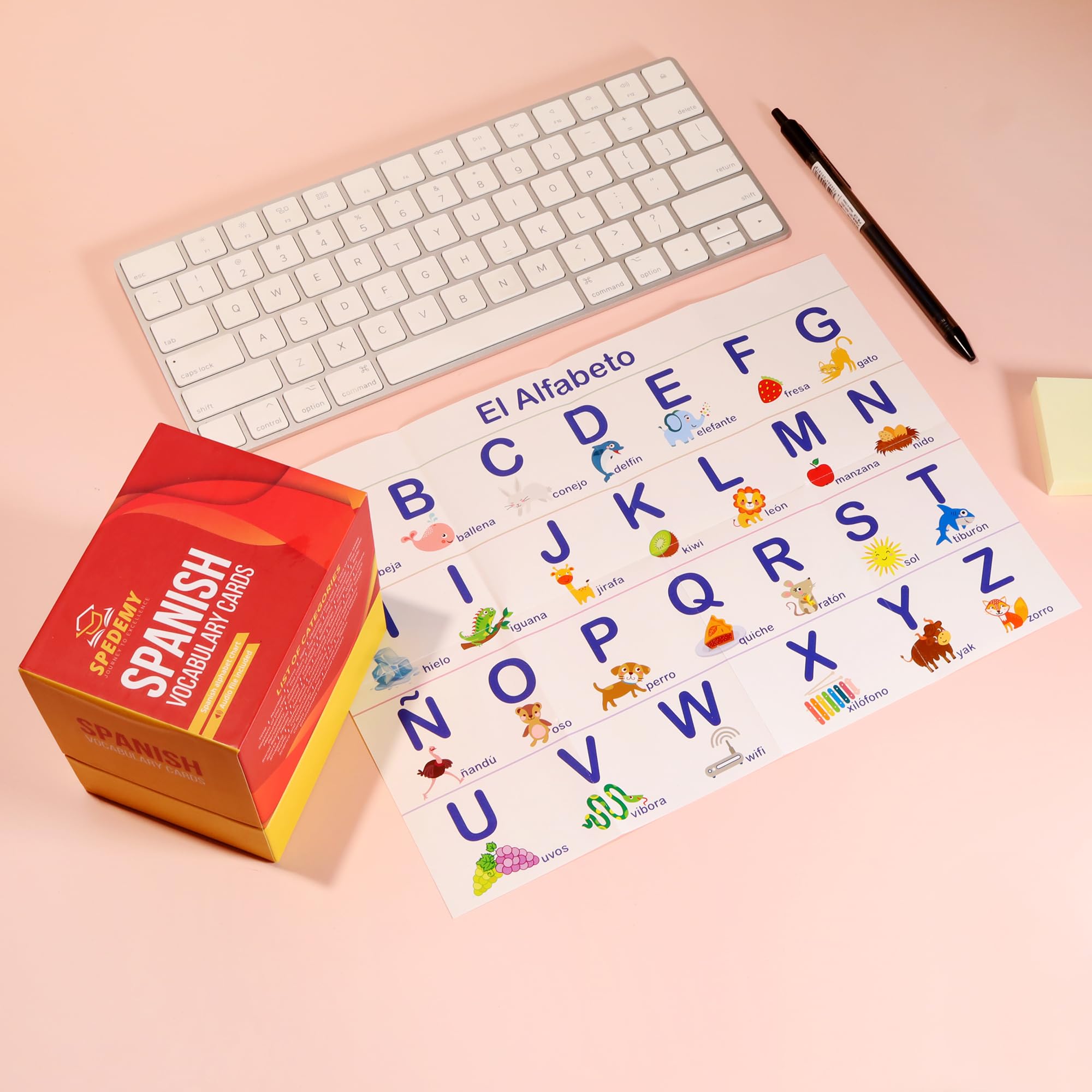 Snapklik.com : Spanish Flash Cards For Kids & Adults Beginners - 276 ...