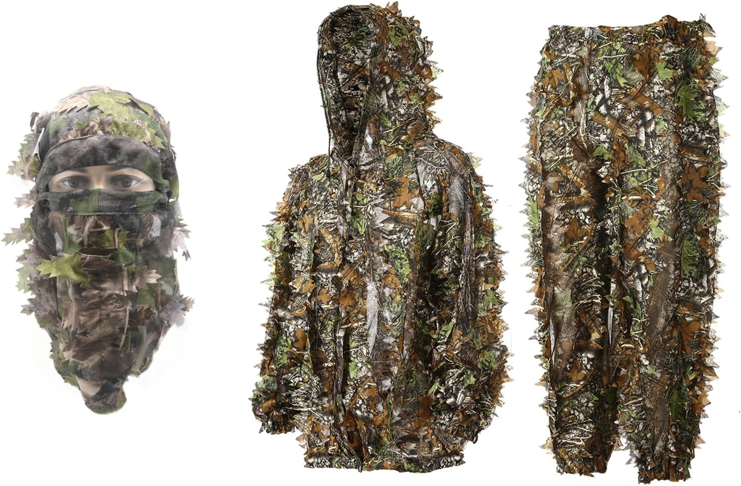 Amazon.com : Ghillie Camouflage Leafy Hat 3D Ghillie Suit Gilly Hunting ...