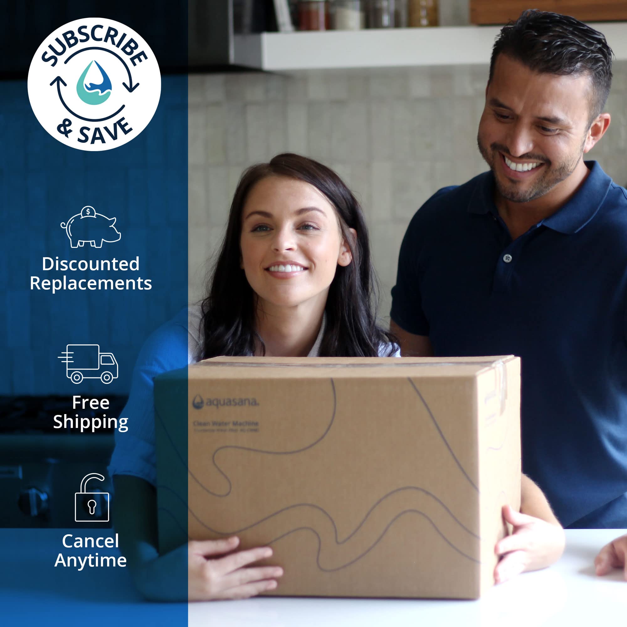 Aquasana Replacement Filter Cartridges for 3-Stage Max Flow Claryum ...