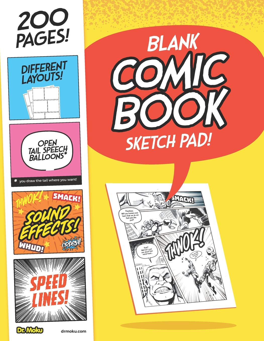 Amazon.com: Blank Comic Book Sketch Pad: Create your own action packed ...