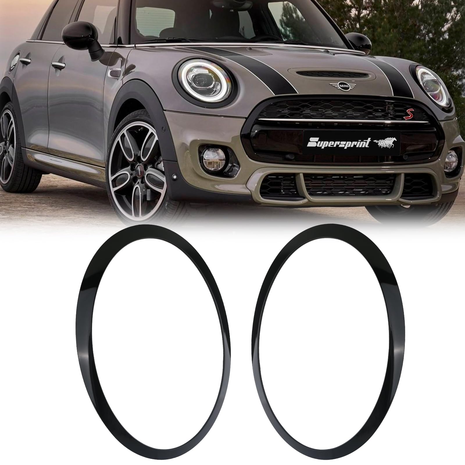 Amazon.com: Osompar Headlight Trim Ring Headlamp Bezel Driver Passenger ...