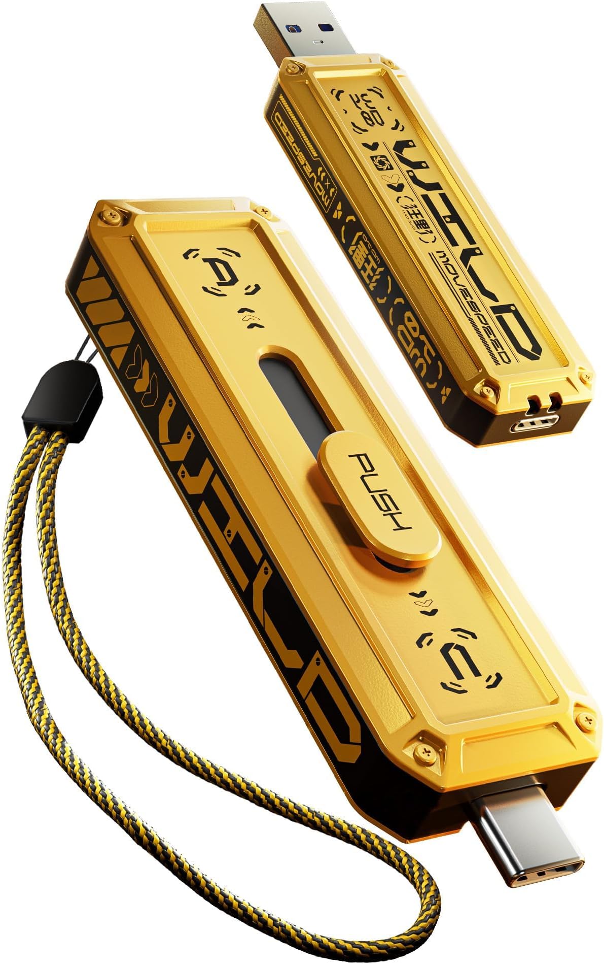 Amazon.com: MOVE SPEED 2TB Flash Drive, External SSD with 1000MB/s Read ...