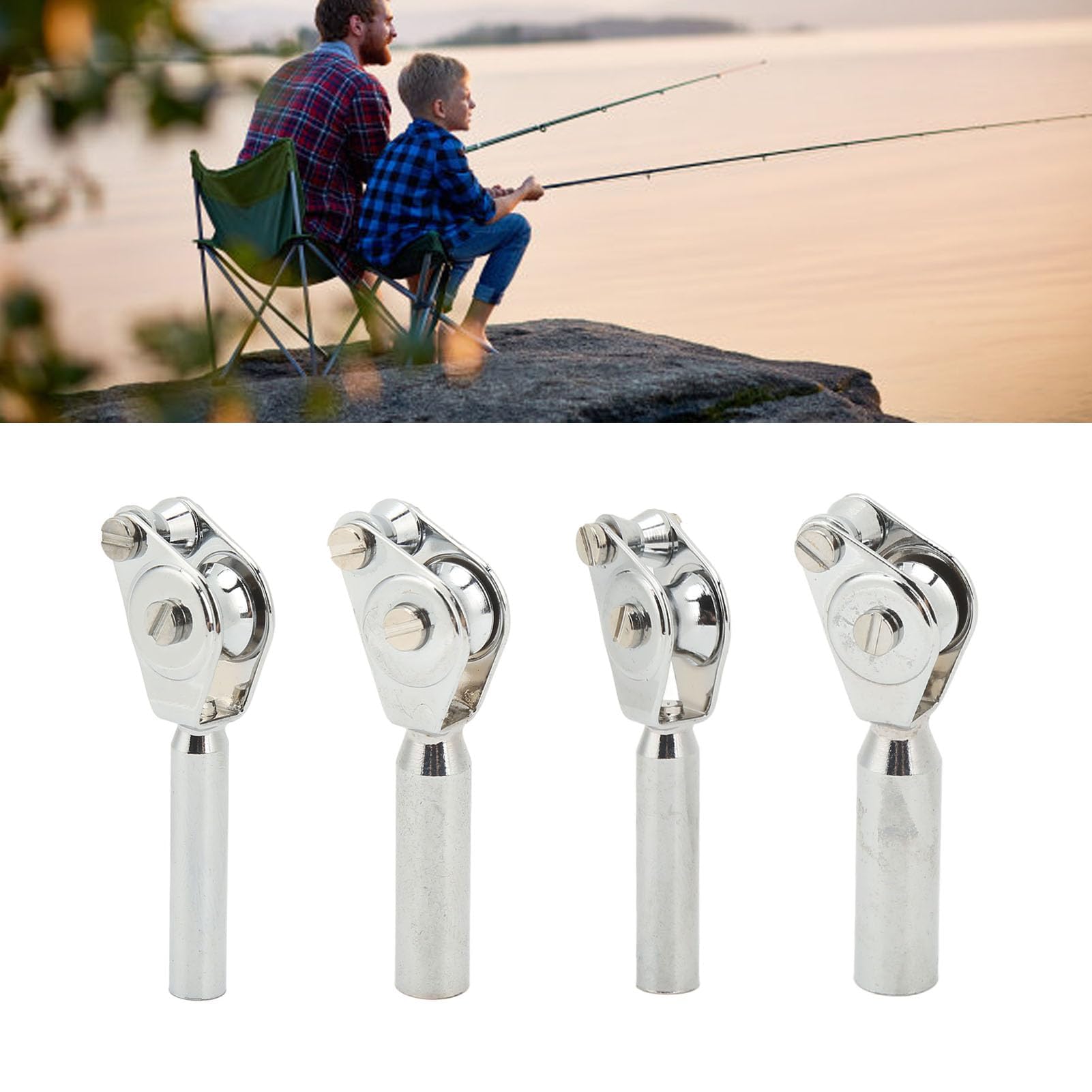 Snapklik.com : HERCHR Aluminium Alloy Fishing Roller Guide Tip Top ...