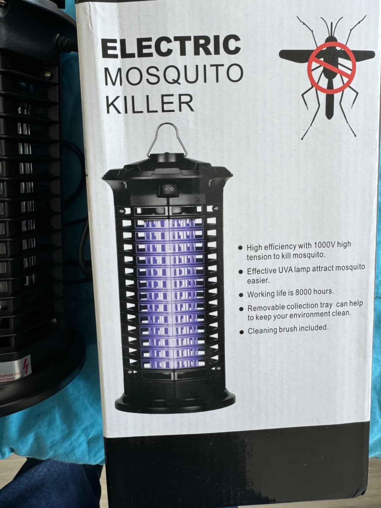 Bug Zapper Electric Fly Trap, 4200V Powerful Electric Mosquito Zapper ...