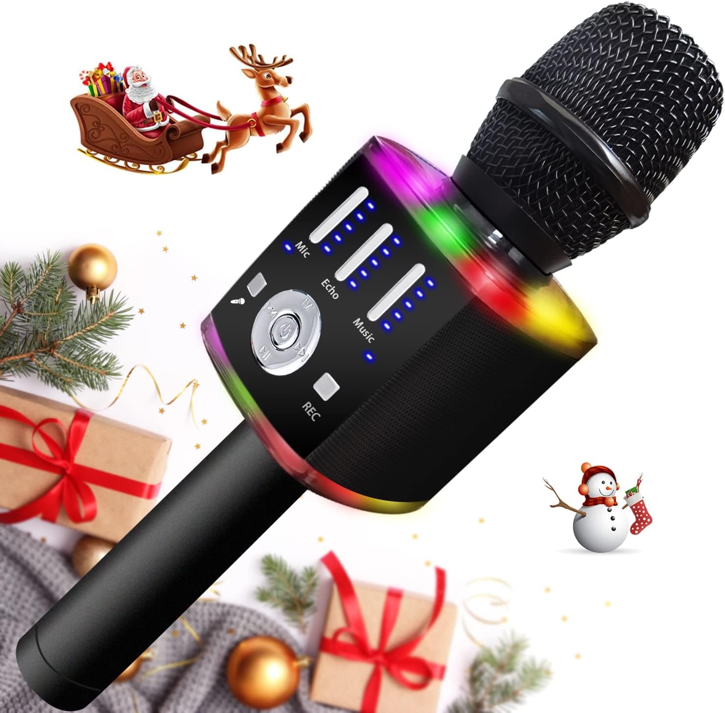 Amazon.com: smopet Wireless Bluetooth Karaoke Microphone for Kids ...