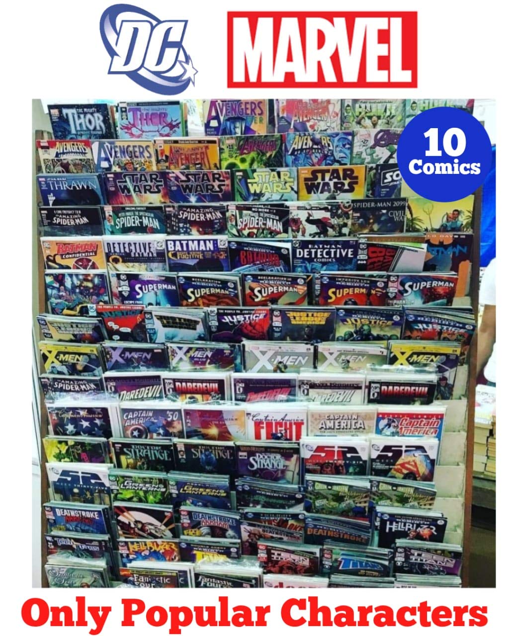 Buy Marvel Comics | DC Comics | Pack of 10 Comics | All Famous and ...