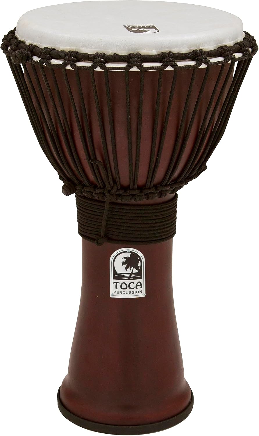 Amazon.com: Toca Freestyle II Rope-Tuned Djembe 10" Deep Red : Musical ...