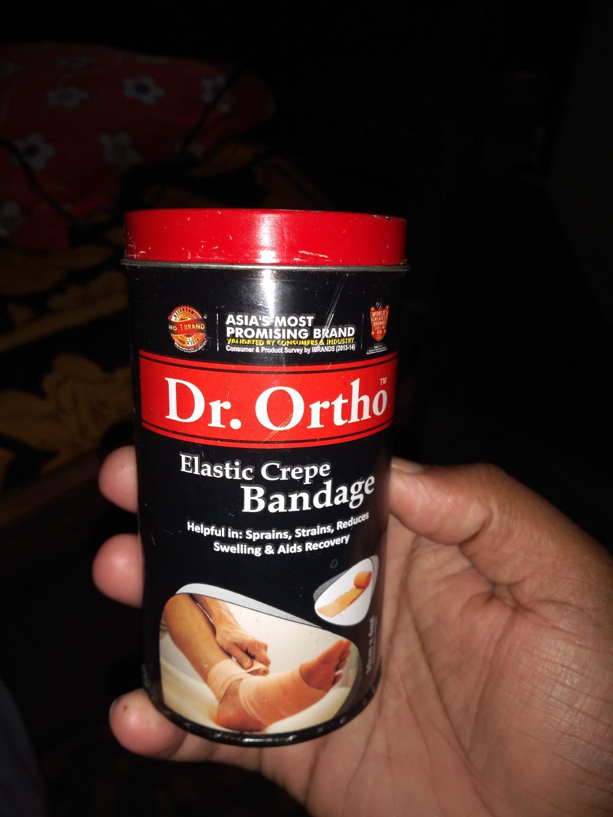 Dr.Ortho Crepe Bandage - 10cm x 4m (Cotton Elastic Crepe Bandage ...
