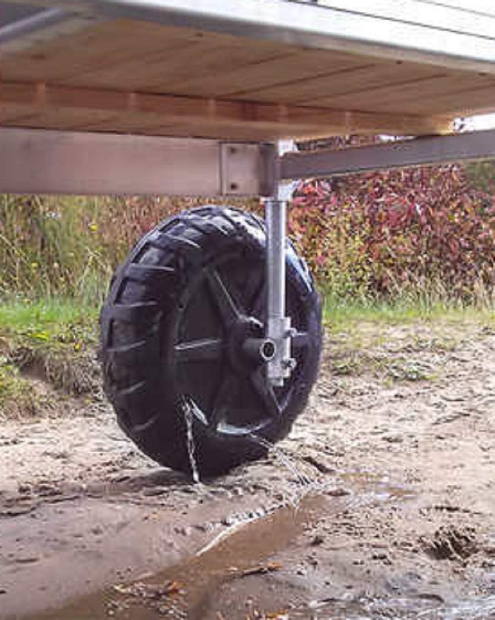 Multinautic 61 cm (24-in.) Black Plastic Dock Wheels Kit, 2 Packs ...