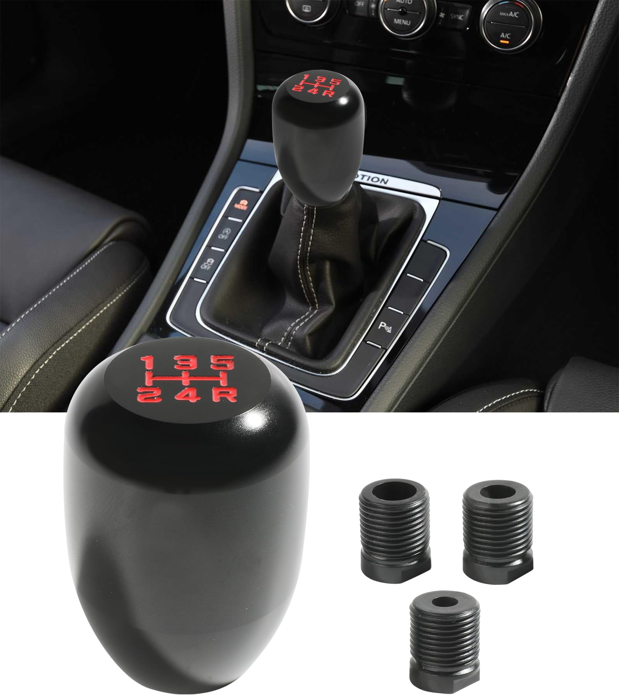 Amazon.com: ESEWALAS Gear Shift Knob,5 Speed Manual Gearbox Shift Knob ...