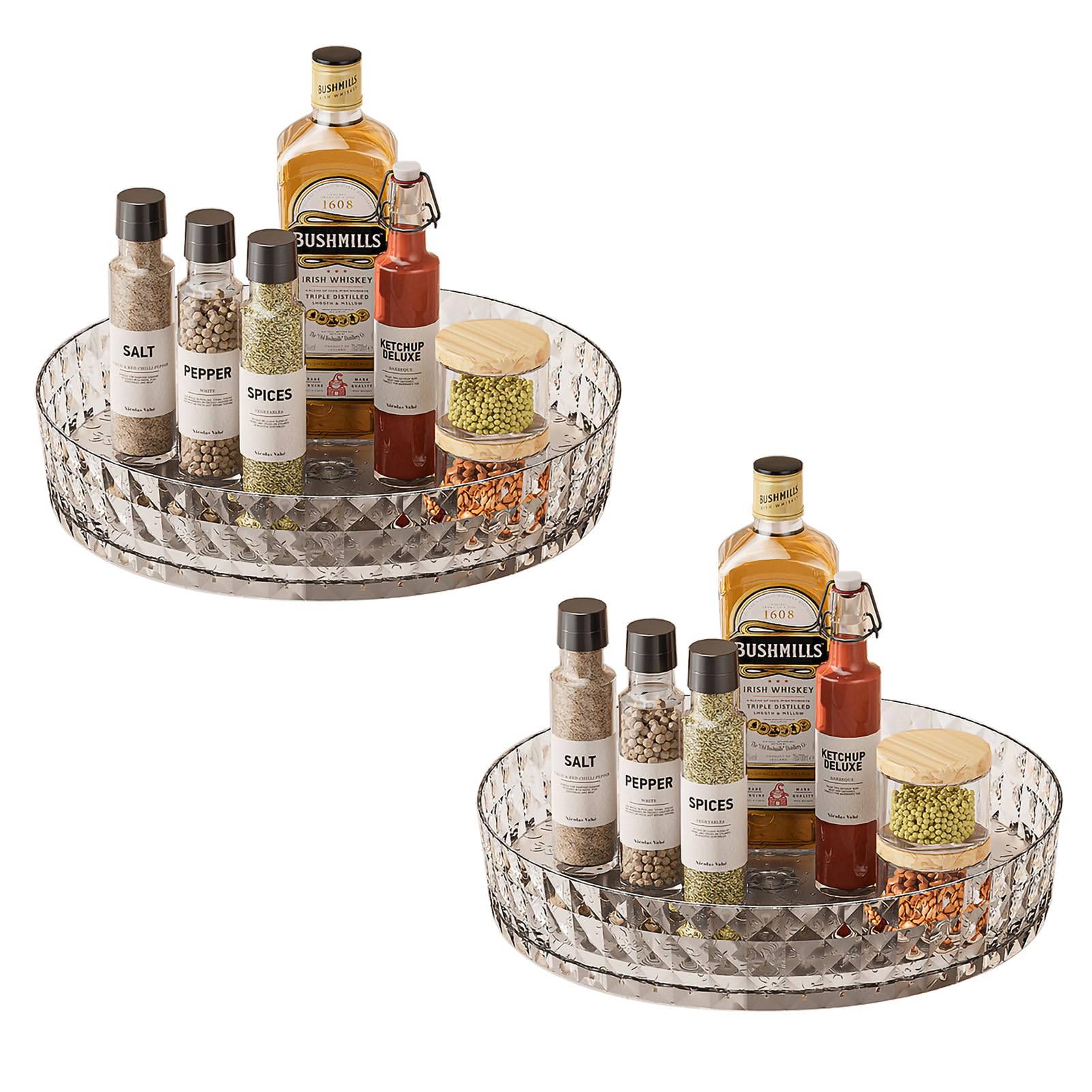 Amazon.com - Lazy Susan Turntable Spinner Makeup Perfume Organizer, 360 ...
