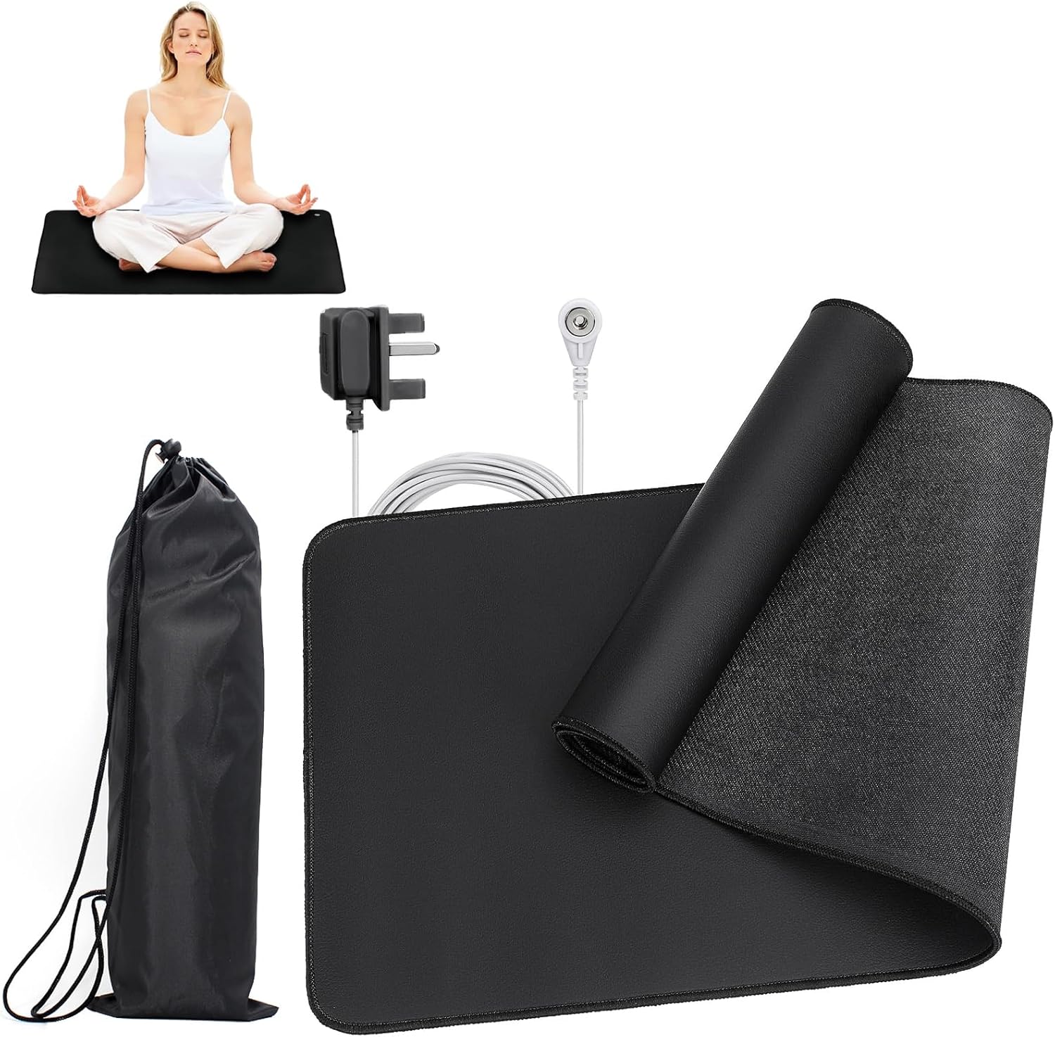 Grounding Mat Earthing Mat,74 * 32cm Grounding Sheets with Storage Bag ...