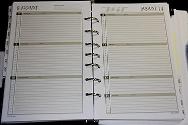 Amazon.com : Day Runner Weekly Planner Refill 2016, 5.5 x 8.5 Inches ...