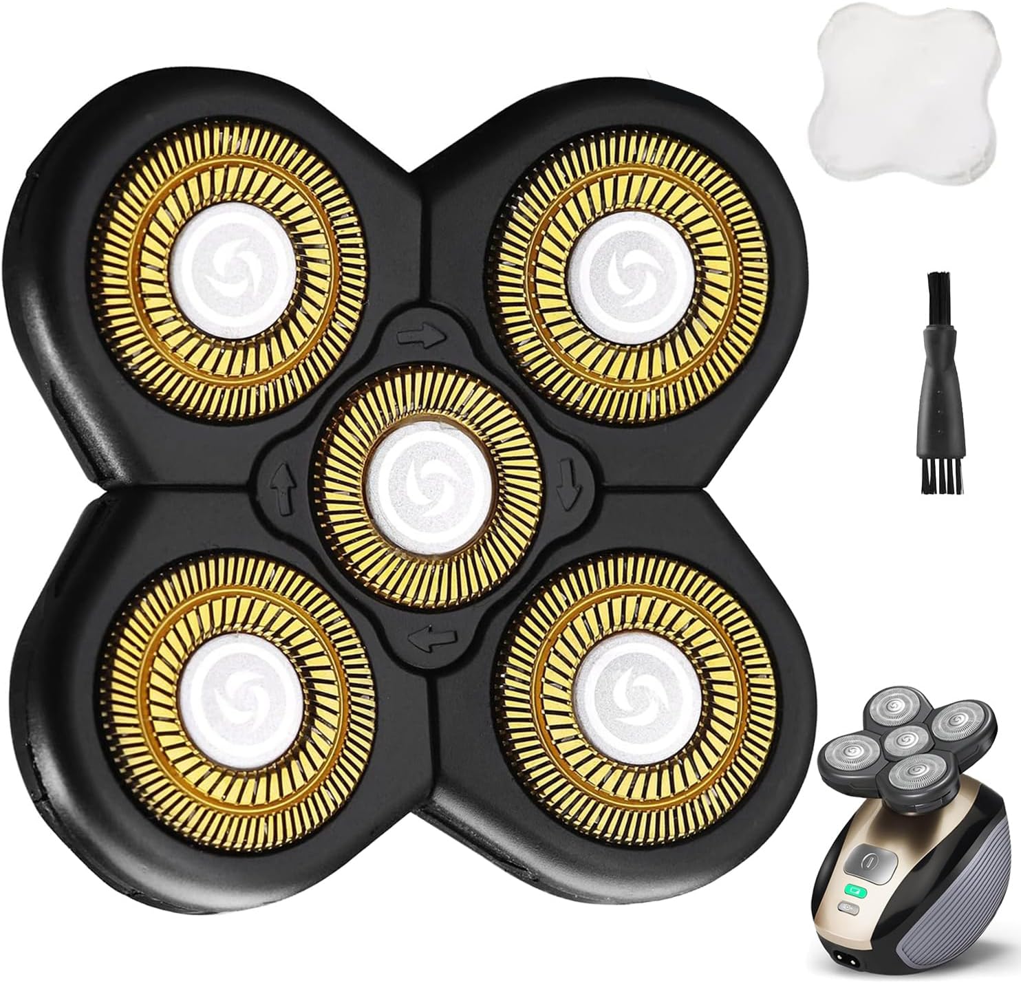 Amazon.com: Replacement Shaver Head Blade,5 Heads Beard Replacement ...