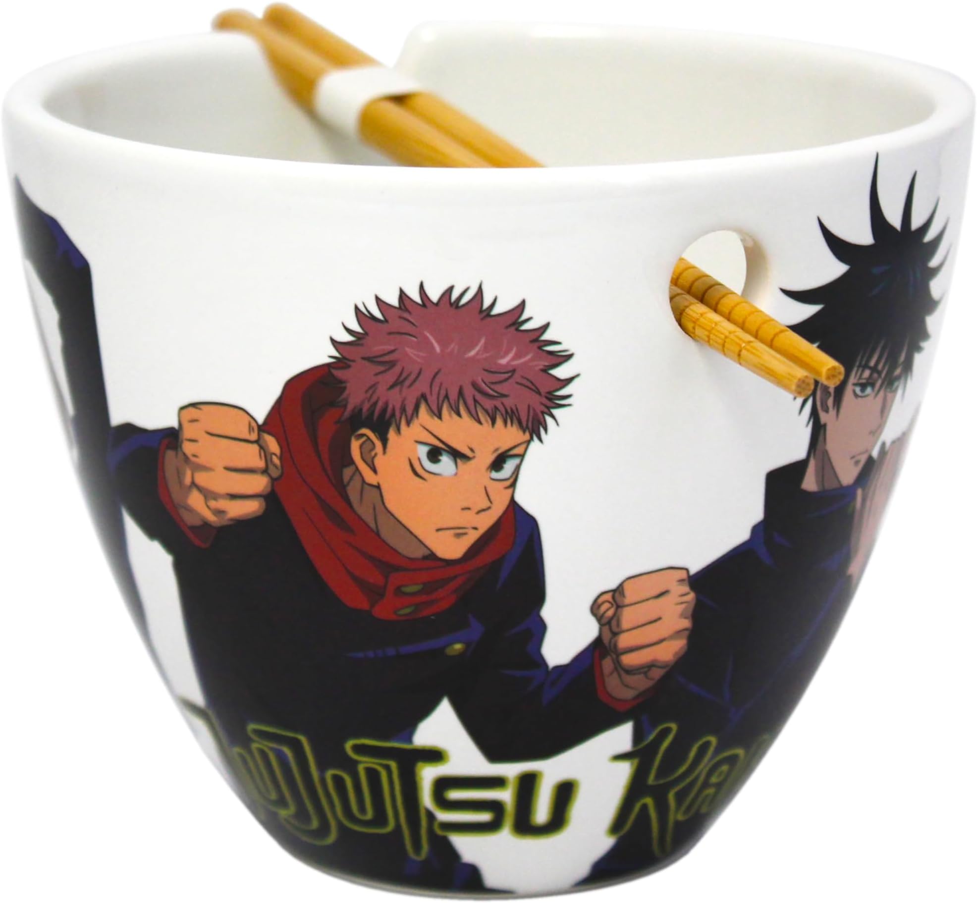 Amazon.com | JUST FUNKY Jujutsu Kaisen 16 Ounce Ceramic Ramen Bowl ...
