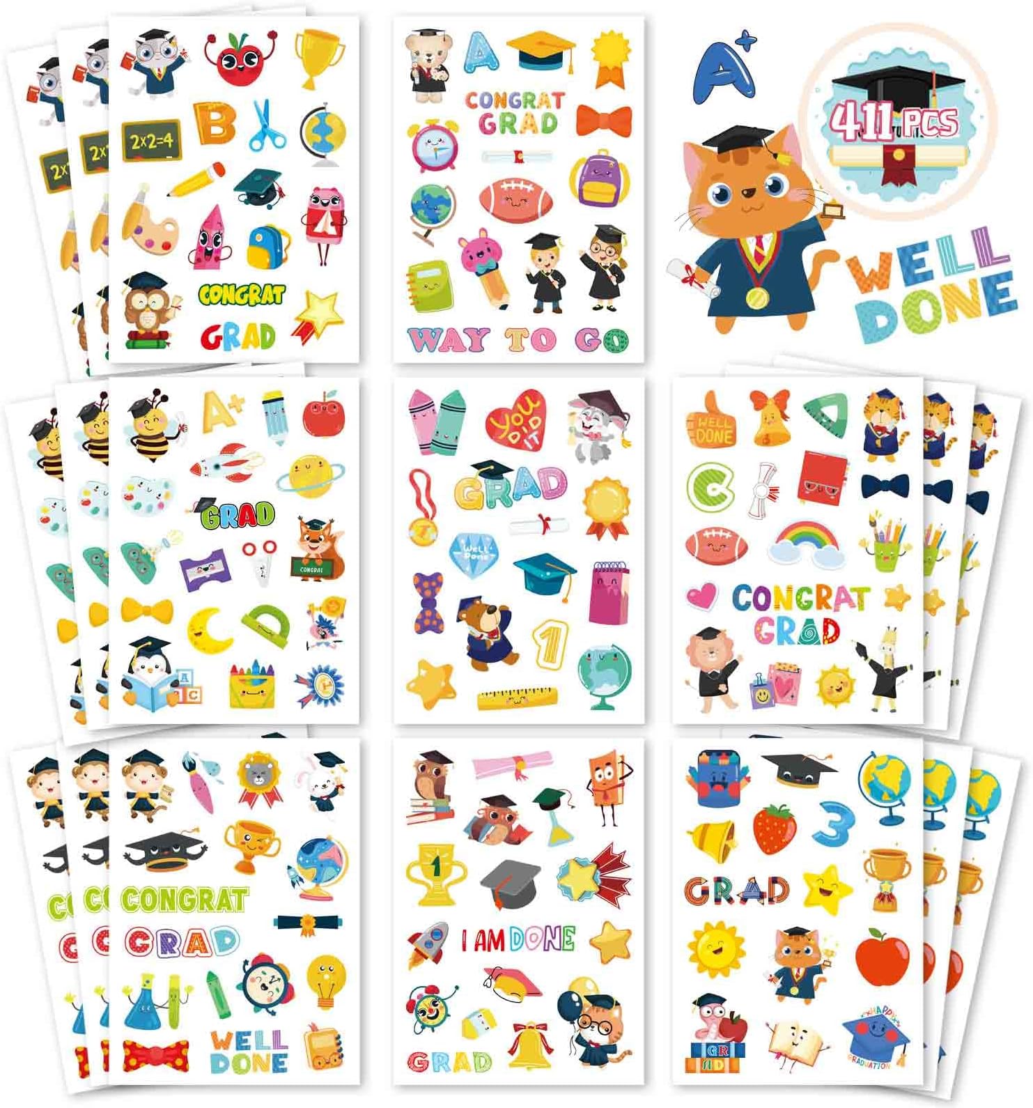 Amazon.com : Kindergarten Graduation Stickers Class of 2025 Stickers ...