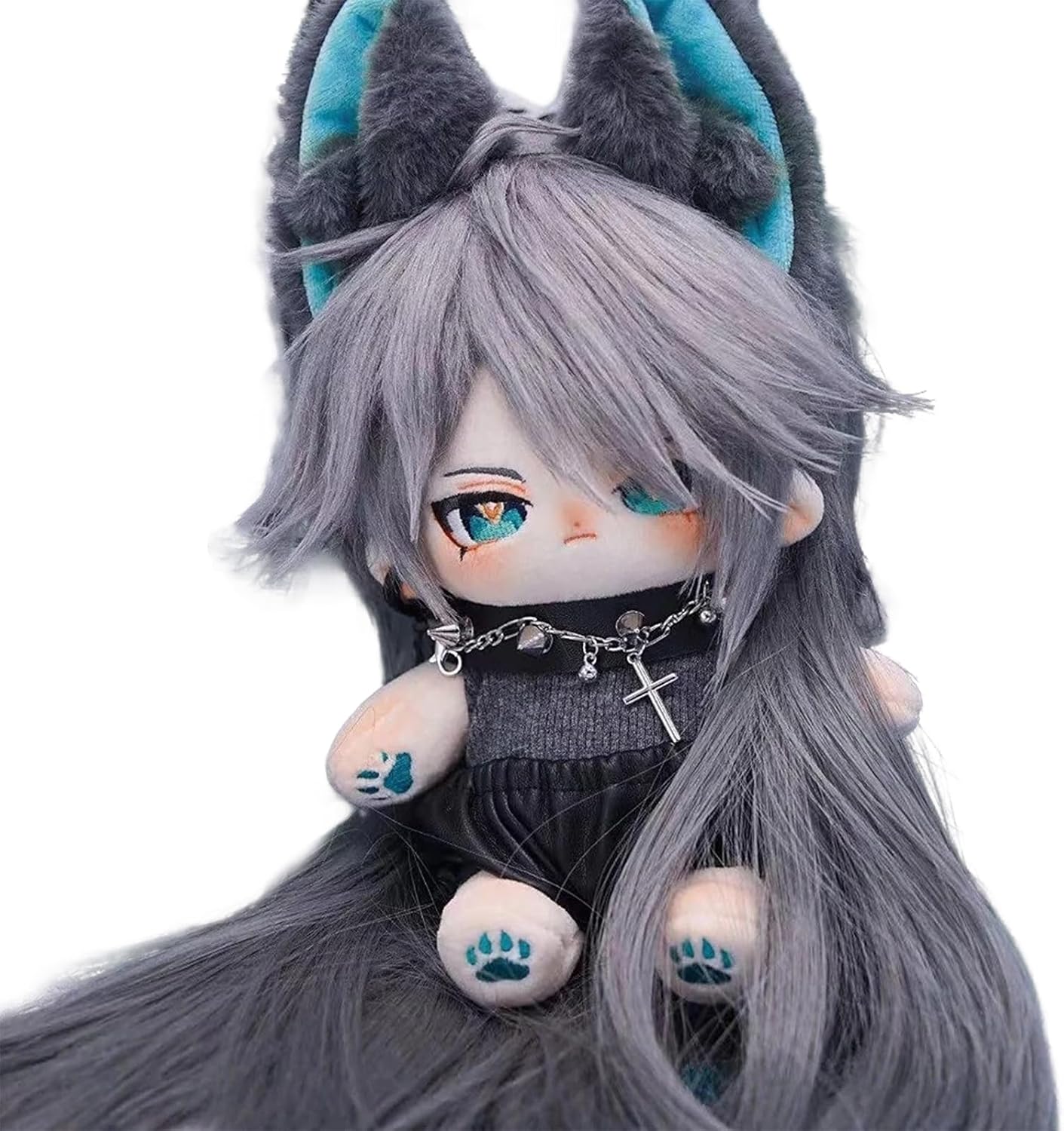 Amazon.com: Ruyumei 20cm Cotton Doll Anime Game Plush Toy for Dress-up ...