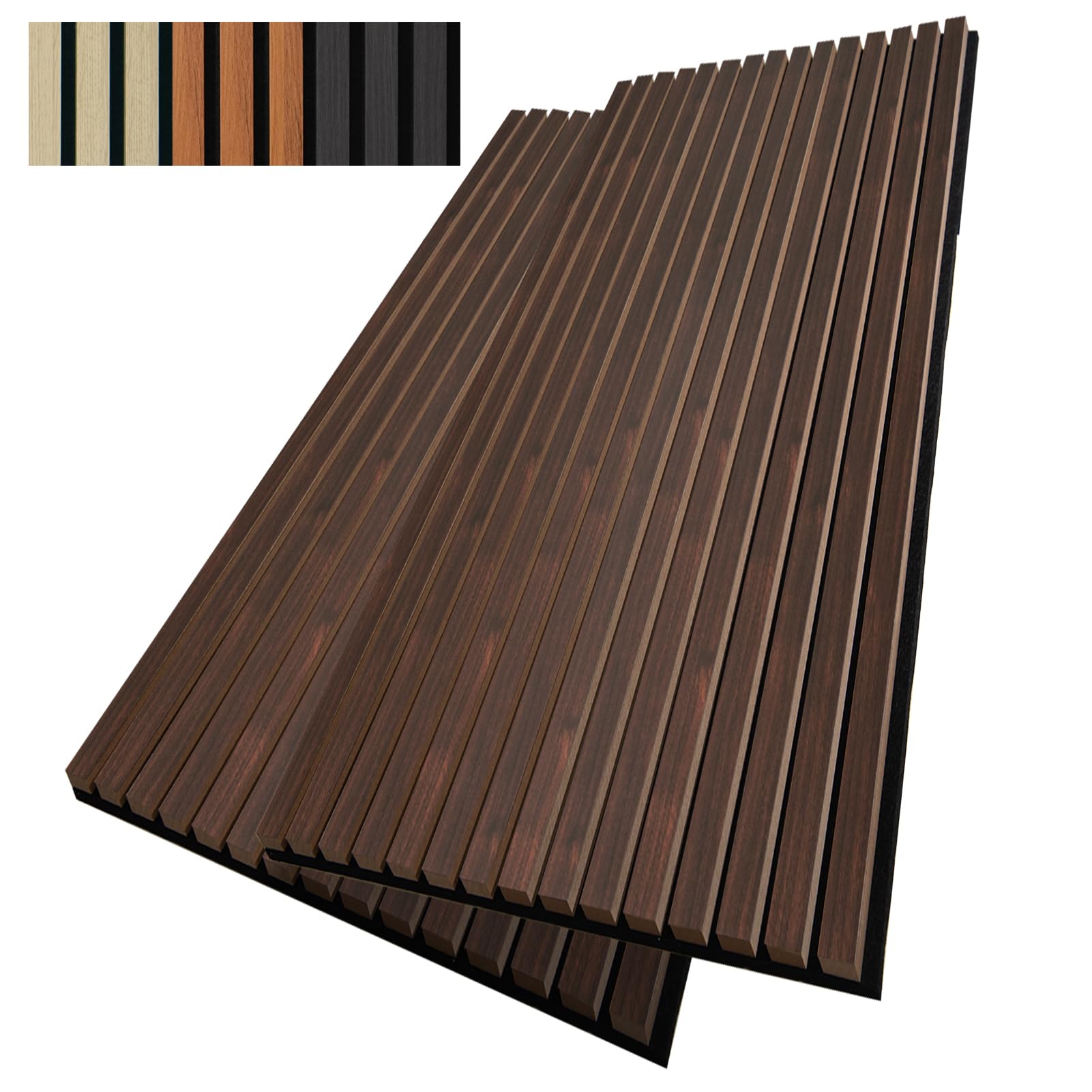 Amazon.com: AMZDEPOT Wood Slat Wall Panel, 48'' x 24'' Wood Panels for ...