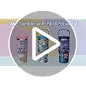 Amazon.com: Geubuxi Funny Cartoon Water Bottle Adult Stainless Steel ...