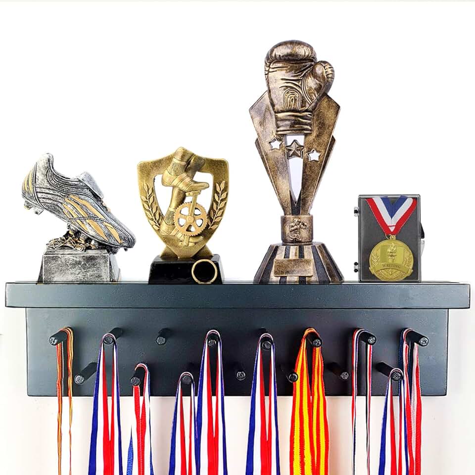Amazon.com: medal and trophy rack