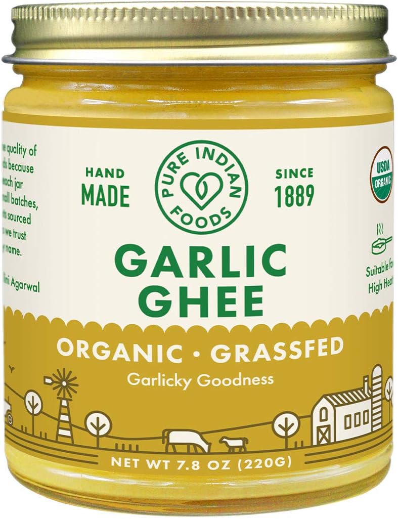 Amazon.com : Grassfed Organic Original Ghee - by Pure Indian Foods, 7.8 ...
