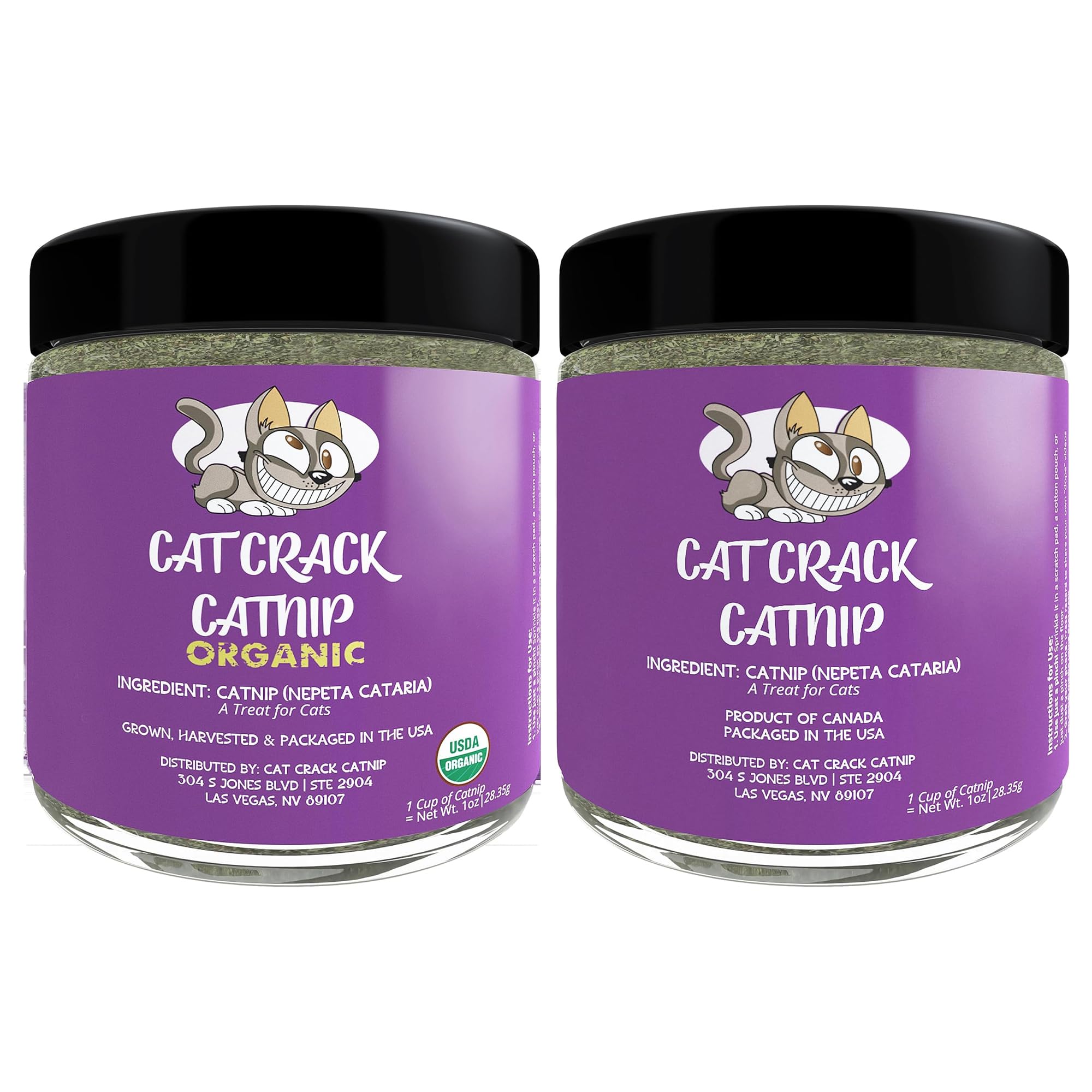 Amazon.com : Cat Crack Catnip 1 Cup Bundled with Organic Catnip 1 Cup ...