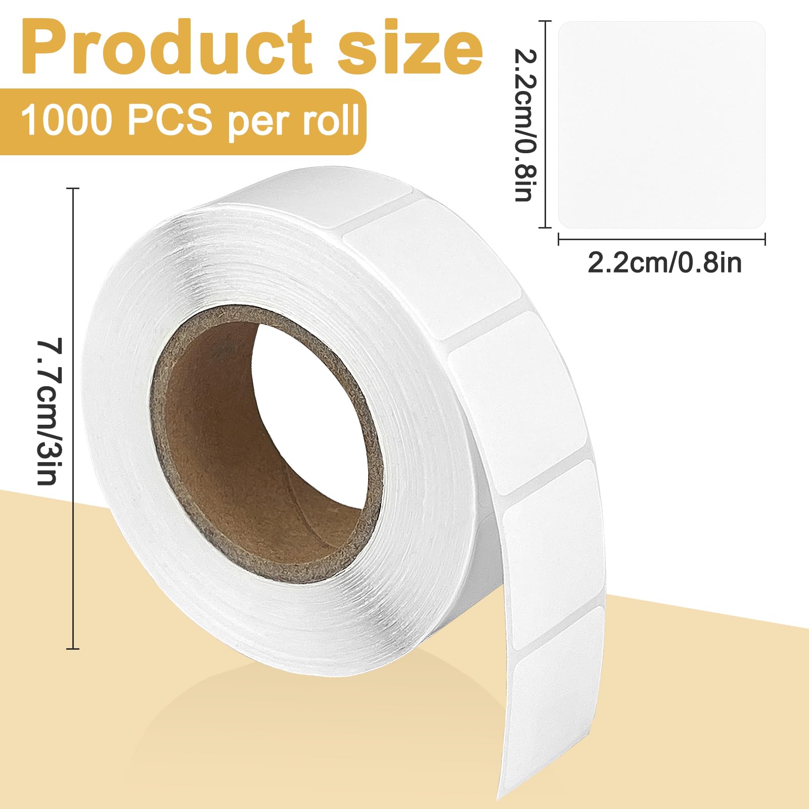 Snapklik.com : Guyuyii 7/8" Square Target Pasters - Self-Adhesive ...