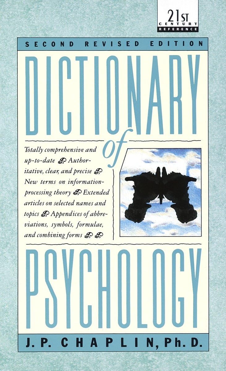 Dictionary of Psychology (Laurel Book): Chaplin, J.P.: 9780440319252 ...