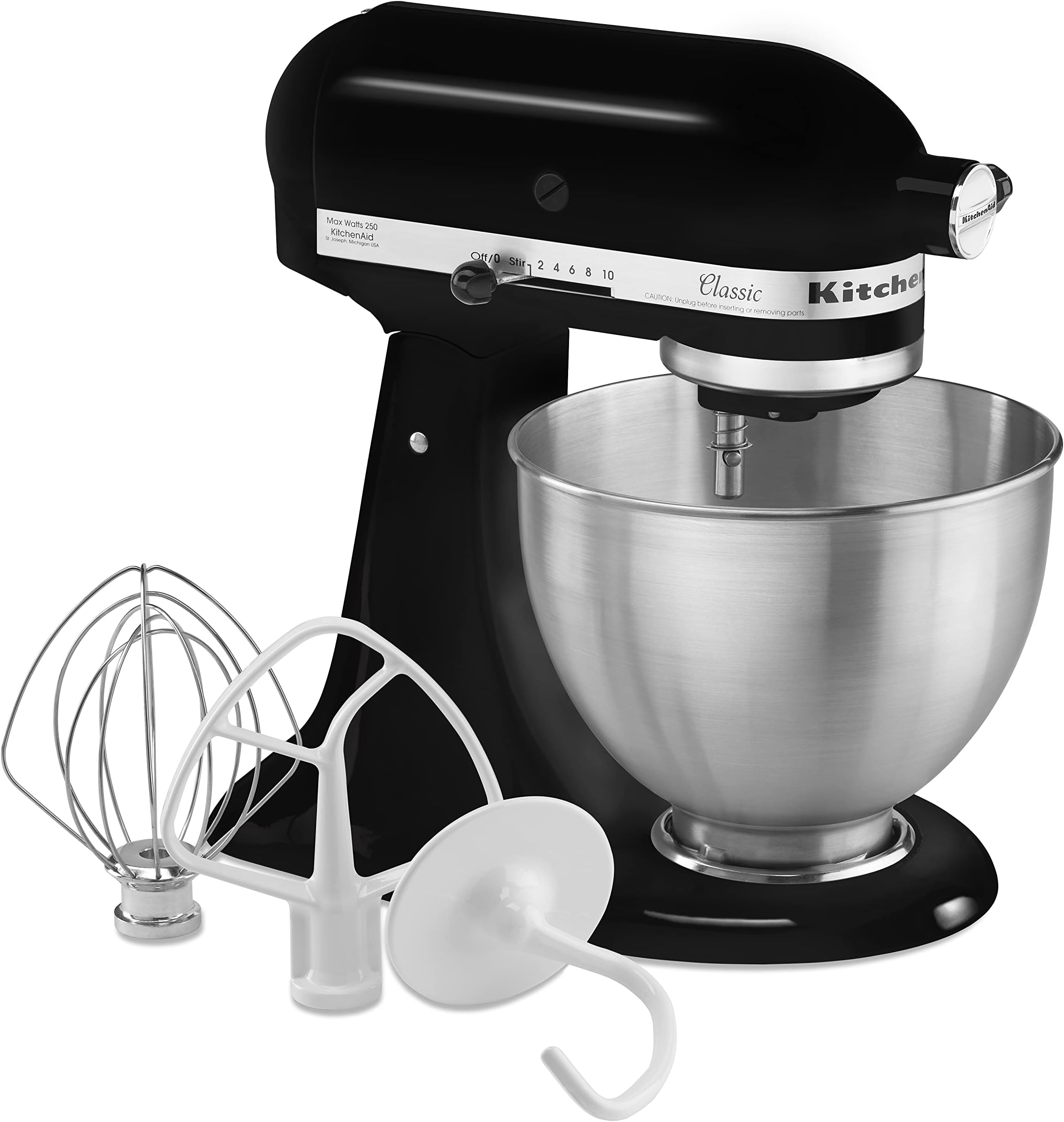 KitchenAid K45SSWH Batidora clásica de pedestal, 275 Watts, 4.25 L ...