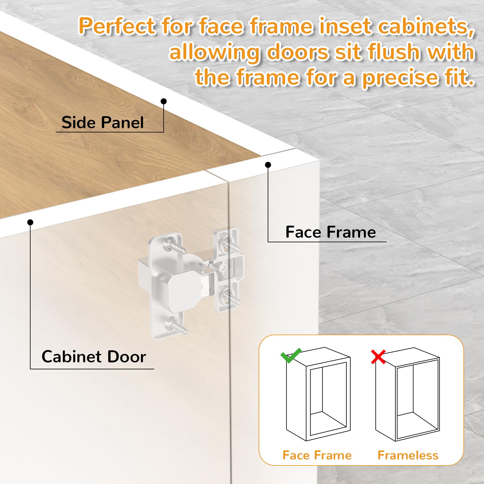Inset Cabinet Hinges Face Frame