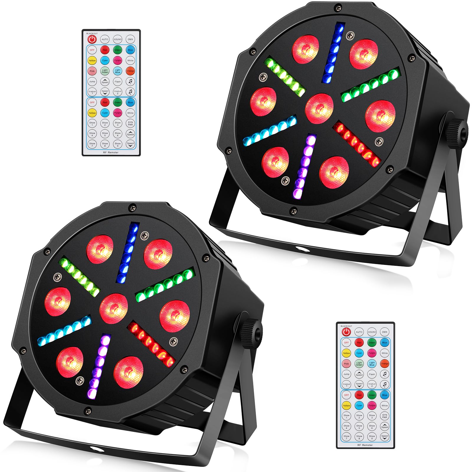 Amazon.com: 2Pack RGBW Stage Par Lights - 30W Stage Lights with Smooth ...