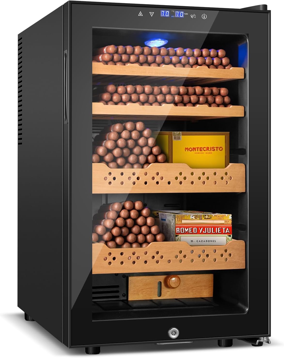 Amazon.com: Velieta Electric Humidor, 70L 400 Counts Upgraded Large ...