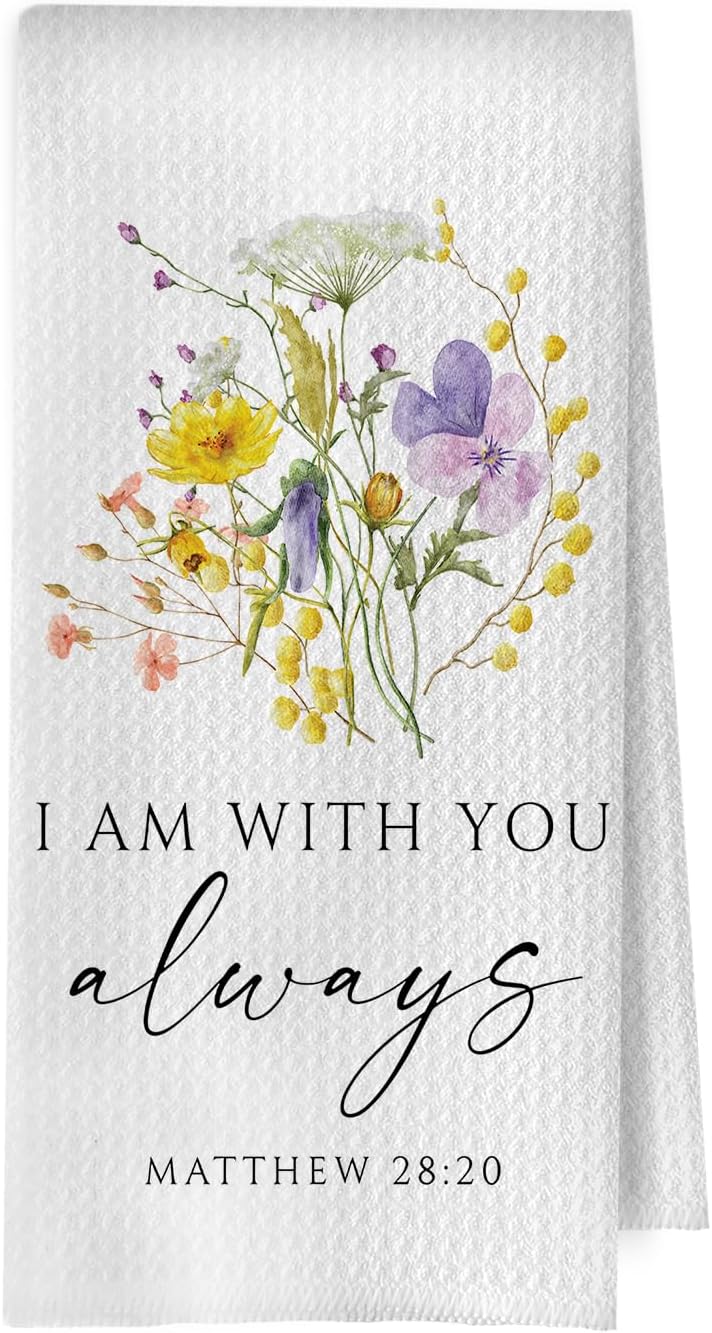 Amazon.com: BlissfulAbon Bible Christian Kitchen Towels - Christian ...