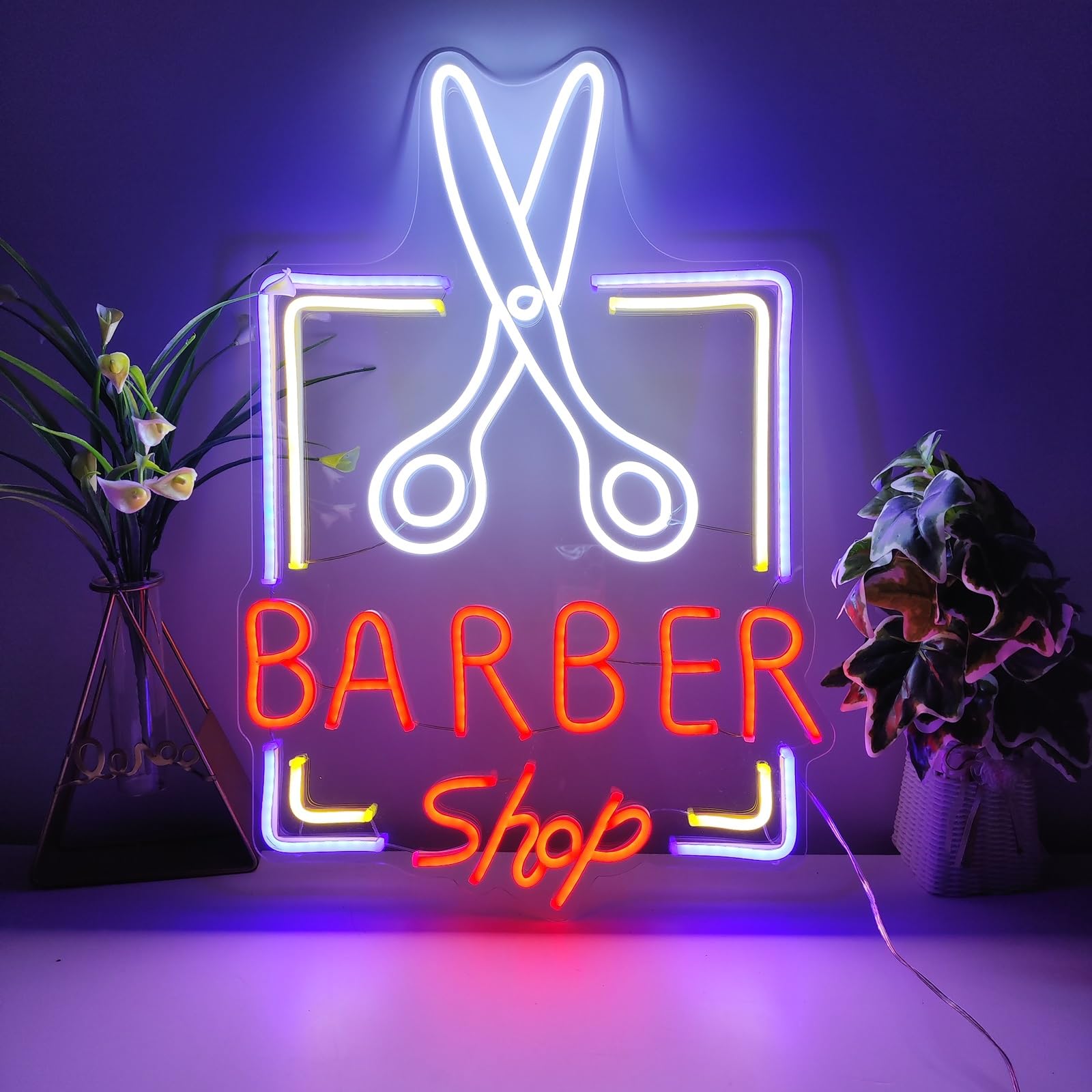 Barber Shop Store Signs Open Closed Wooden Sign For Barber Shop,