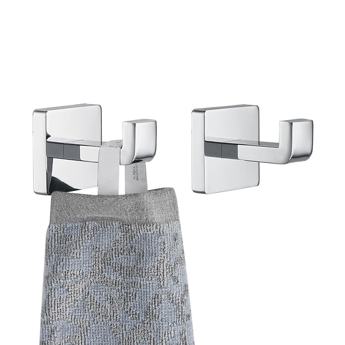 JQK Bathroom Towel Hook Chrome, Coat Robe Clothes Bath Wall Hooks for ...