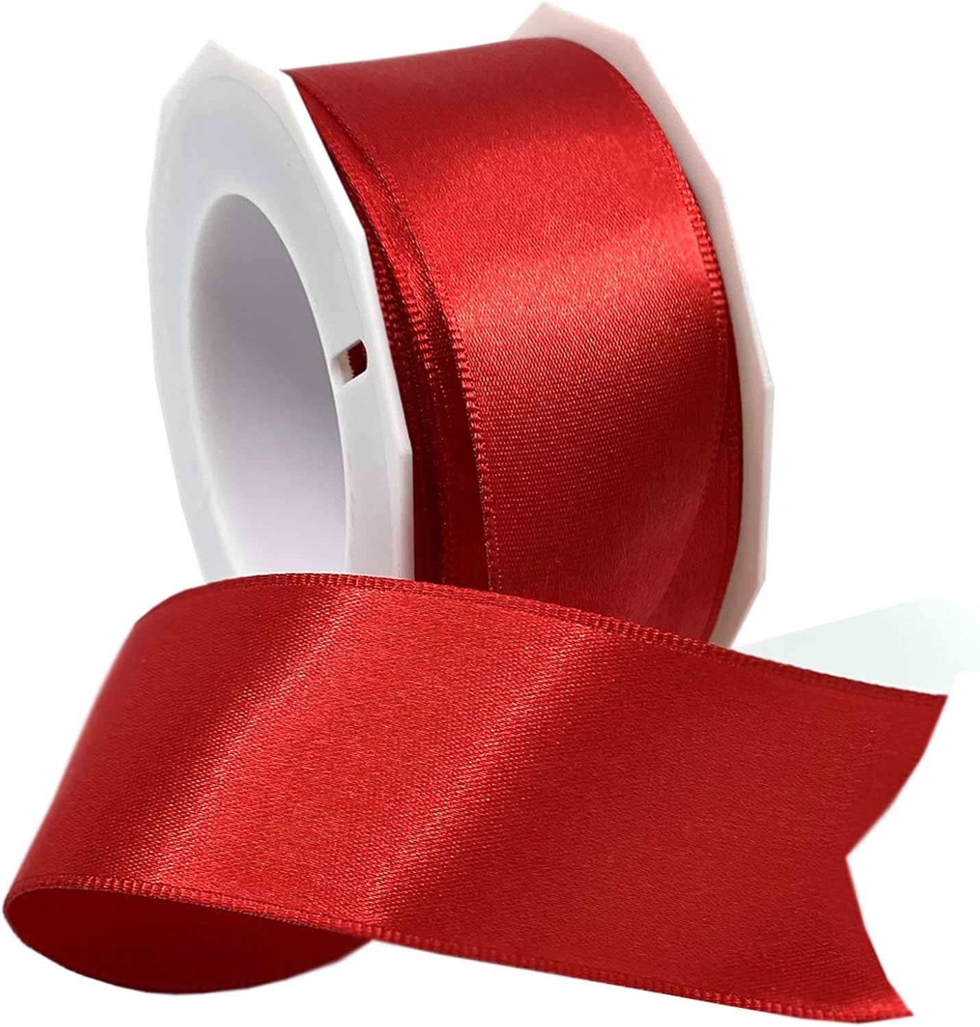 Amazon.com: Morex Ribbon Wired Satin Ribbon, Gift Wrapping, Christmas ...